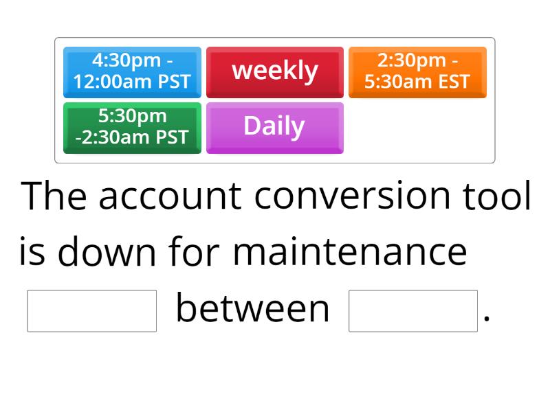 Account Conversion Activity - Complete the sentence