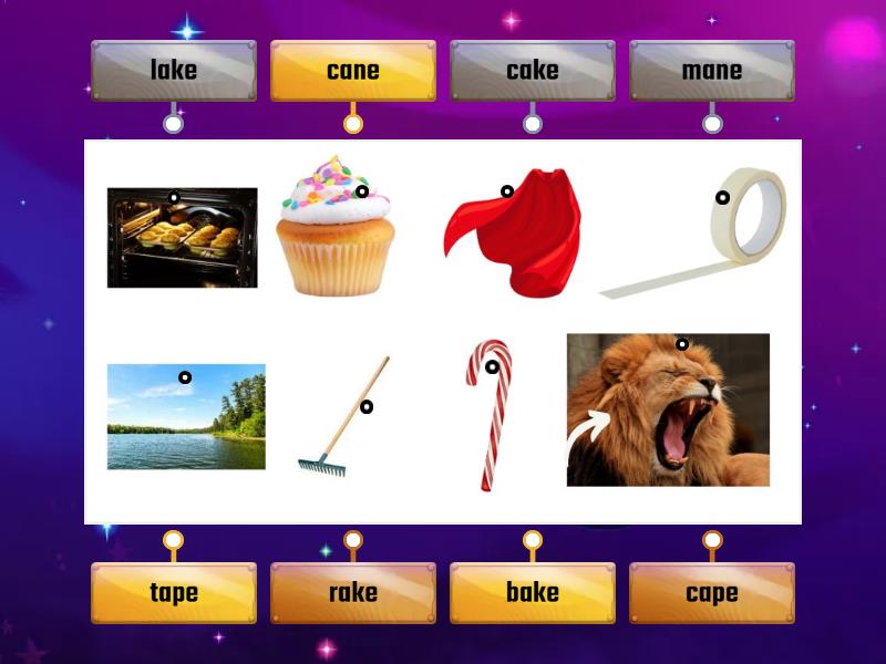 Label Long a (-ake, ane, -ape) - Labelled diagram