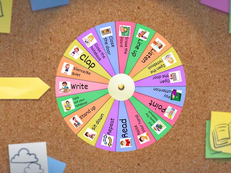 Classroom Commands - Spin the wheel