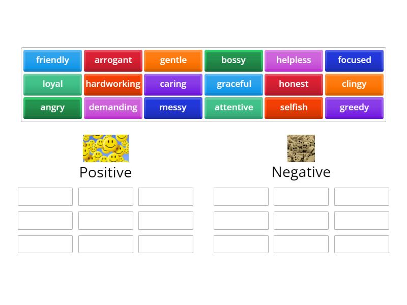 Character Traits simple - Group sort