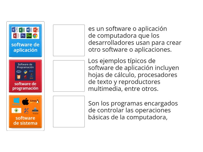 tipos de software - Match up