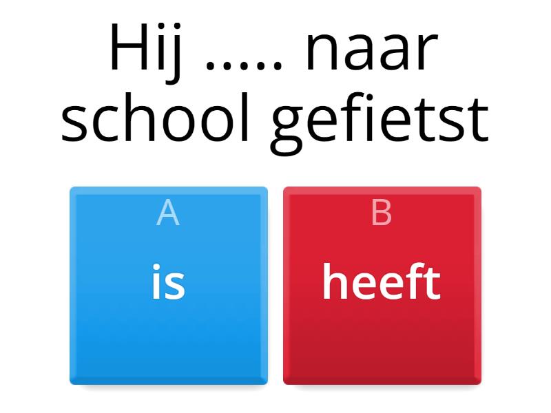 Perfectum: hebben of zijn - Quiz