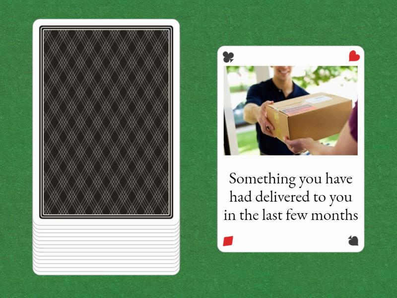 Causative - Have something done questions - Speaking cards