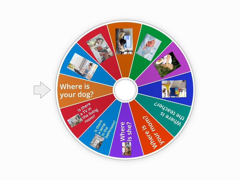 Explore 1A- Unit 4- Present progressive - Spin the wheel