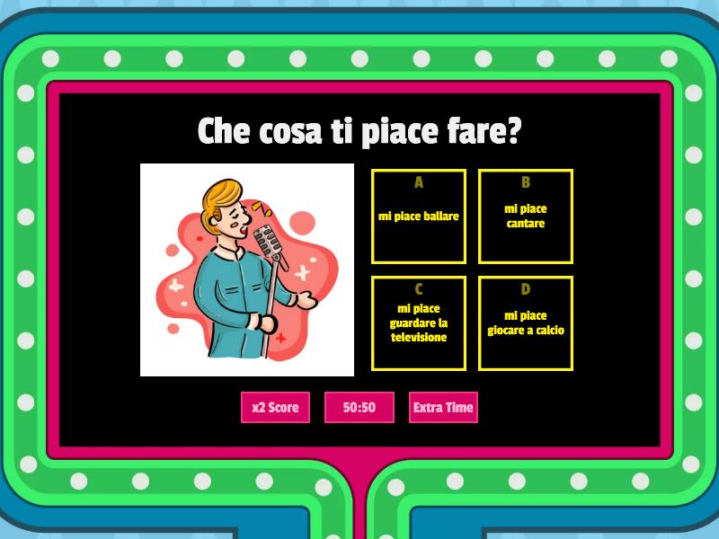 Che cosa ti piace fare? - Gameshow quiz