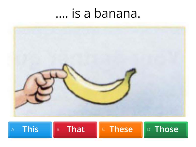 Demonstrative Pronouns ''This That These Those'' - Quiz