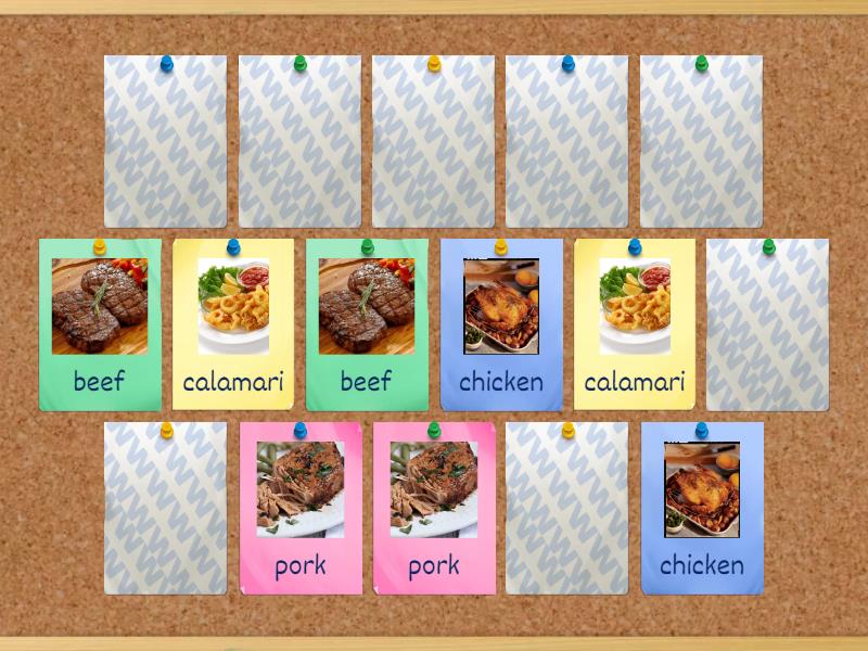 FOOD - Matching pairs