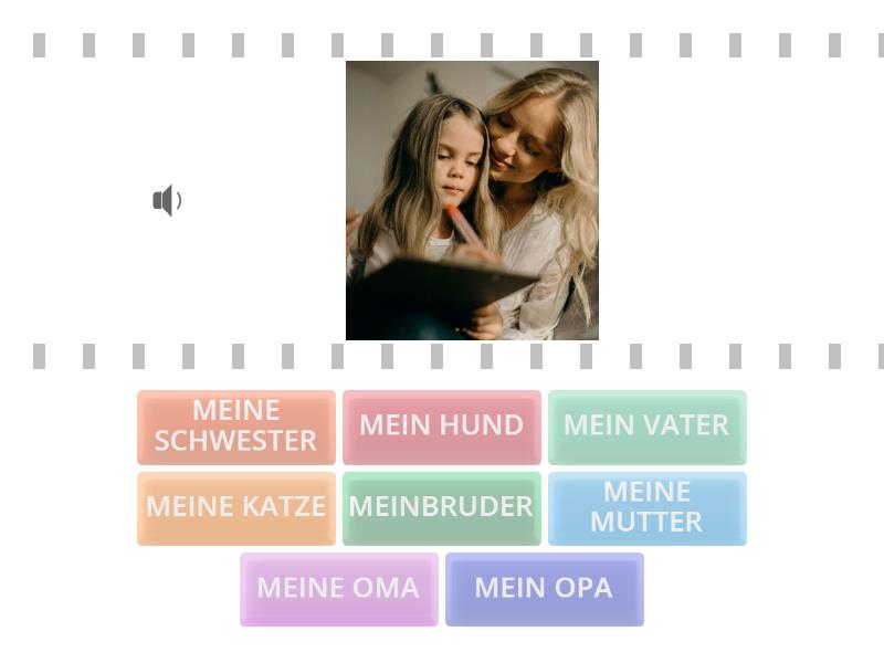 Lektion 7 - Meine Familie - Find the match