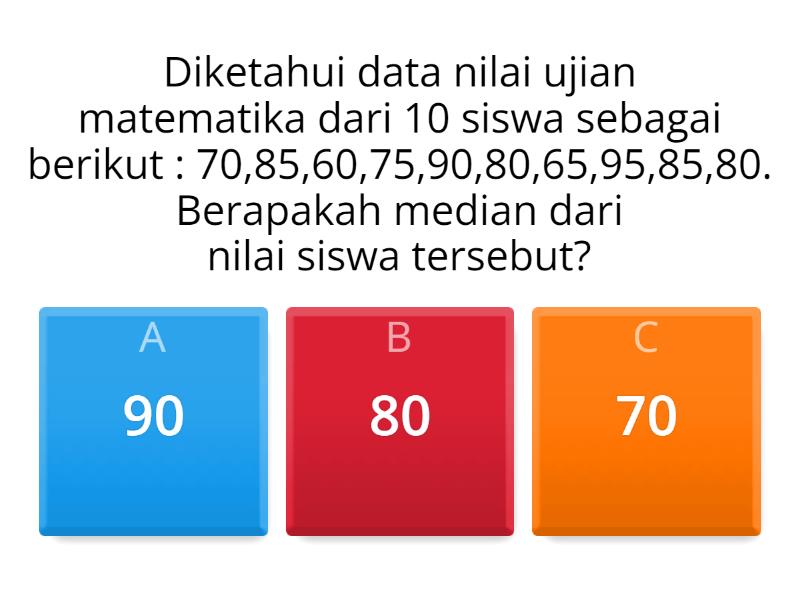 Pra Tes Statistik - Quiz