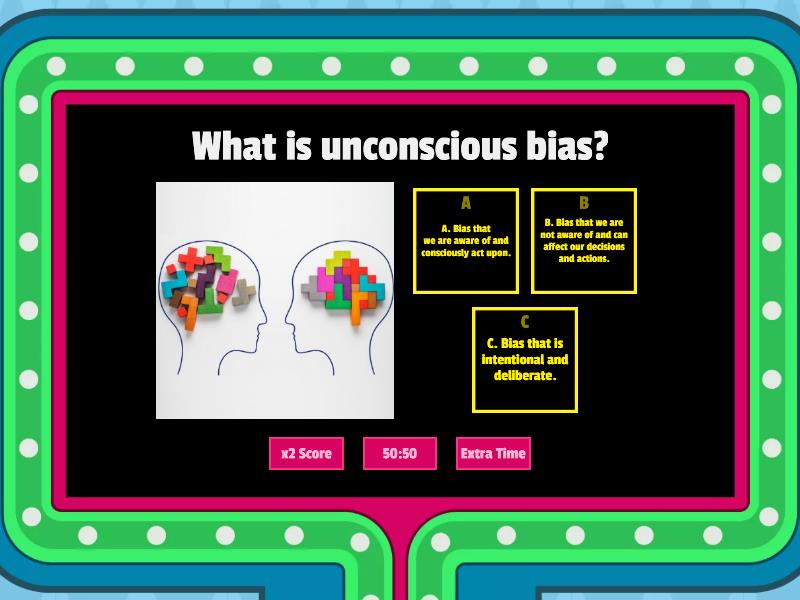 Unconscious Bias - Gameshow quiz
