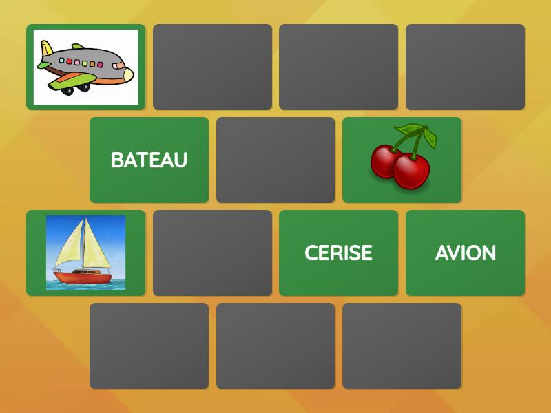 Alpha Mots PAIRES - Matching pairs