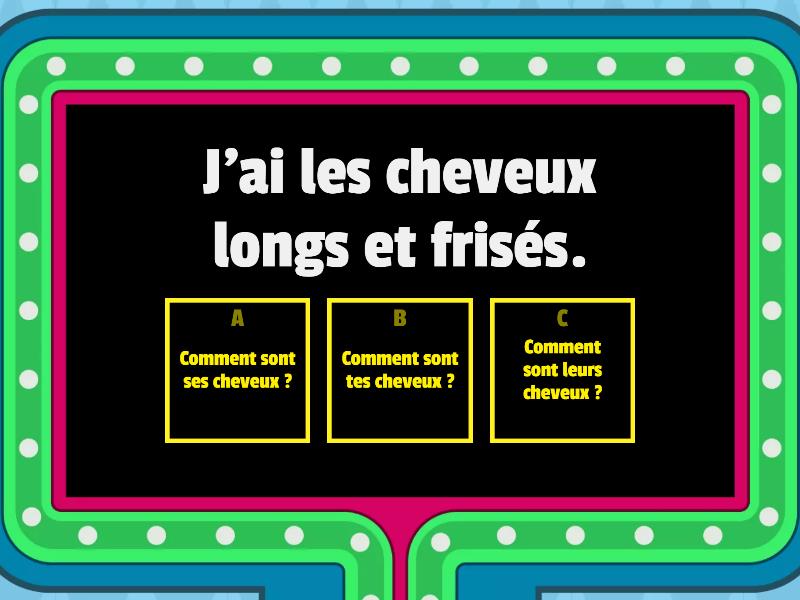 Qui est - tu ? - questions - Gameshow quiz