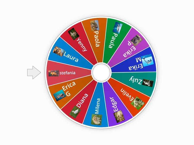 color and animals roulette - Spin the wheel