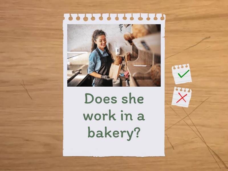 Does she/he work... - Flash cards