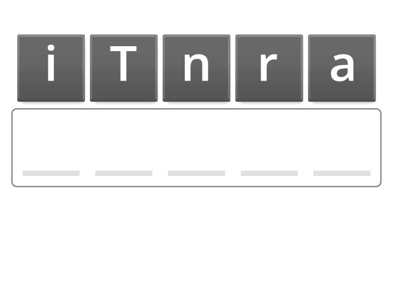 GUESS THE WORDS - 2.G - Anagram
