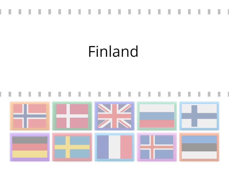 Länder och flaggor - Find the match