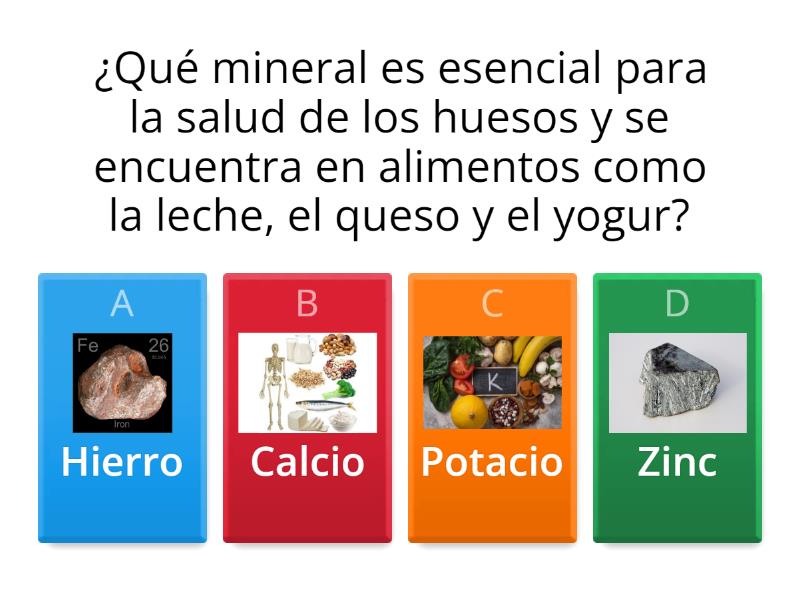 Juego sobre la alimentación Joseph Borja 3BGU B - Cuestionario