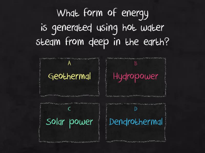 ON GEOTHERMAL ENERGY - Quiz