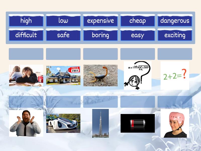 Adjectives - Match up