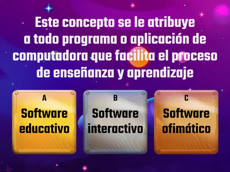 Bloque 1.- Software educativo - Cuestionario