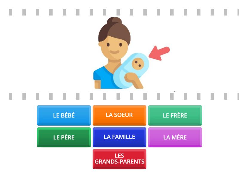 La Famille- Family members - Find the match