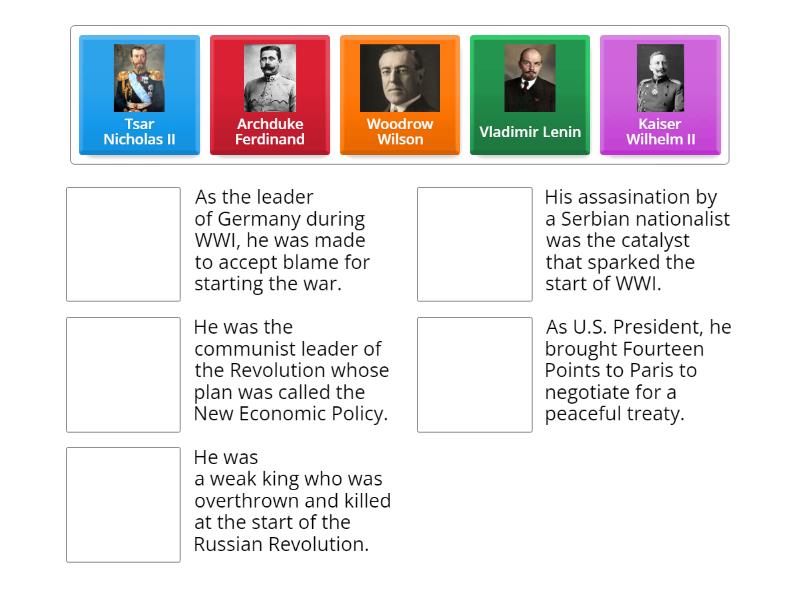 Game 5: Imperialism, World War I, Russian Revolution, and the Interwar ...