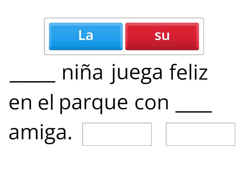Completamos oraciones - Complete the sentence