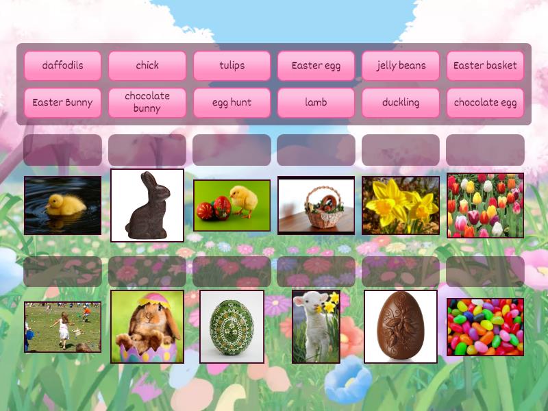 EASTER vocabulary Flashcards - Match up