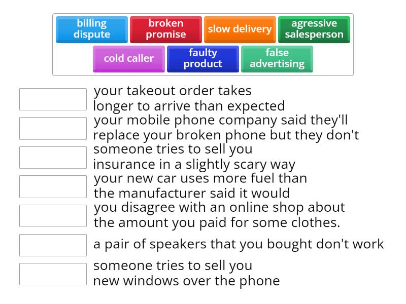 Controlled practice - - Match up