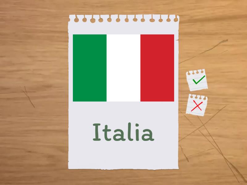 Paesi e nazionalita' - Flash cards