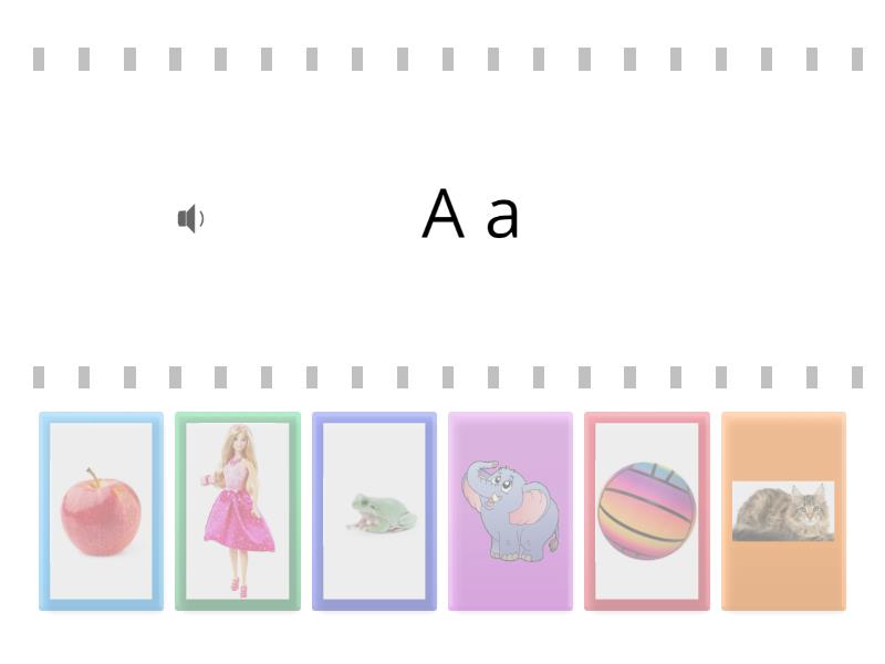 AS1 ABC words Aa-Ff (6 letters) - Find the match