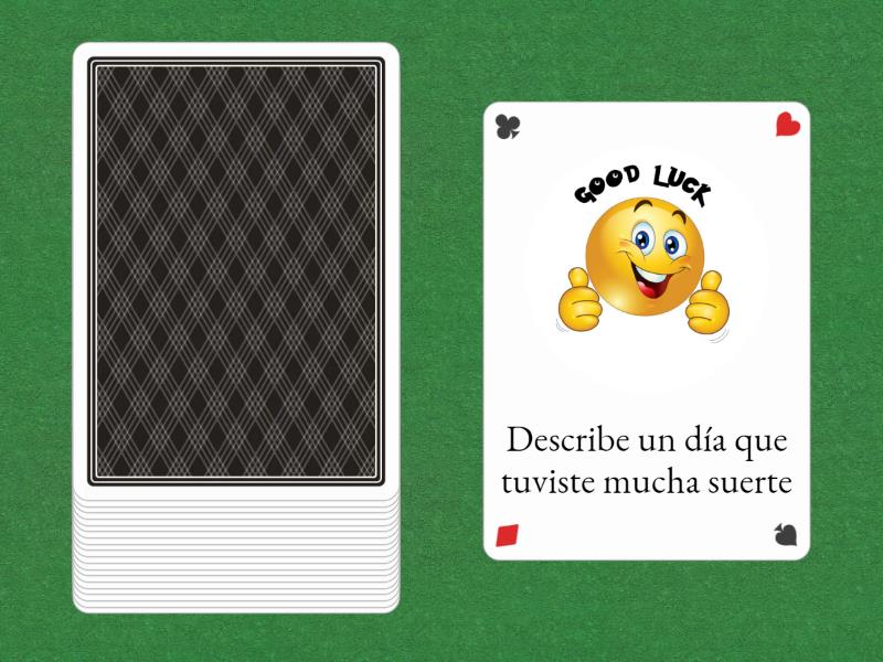 Preterito indefinido- conversación - Speaking cards