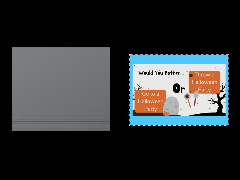 Halloween "Would you rather..." Speaking game - Speaking cards