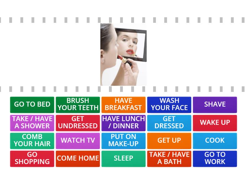 Daily routine - Find the match