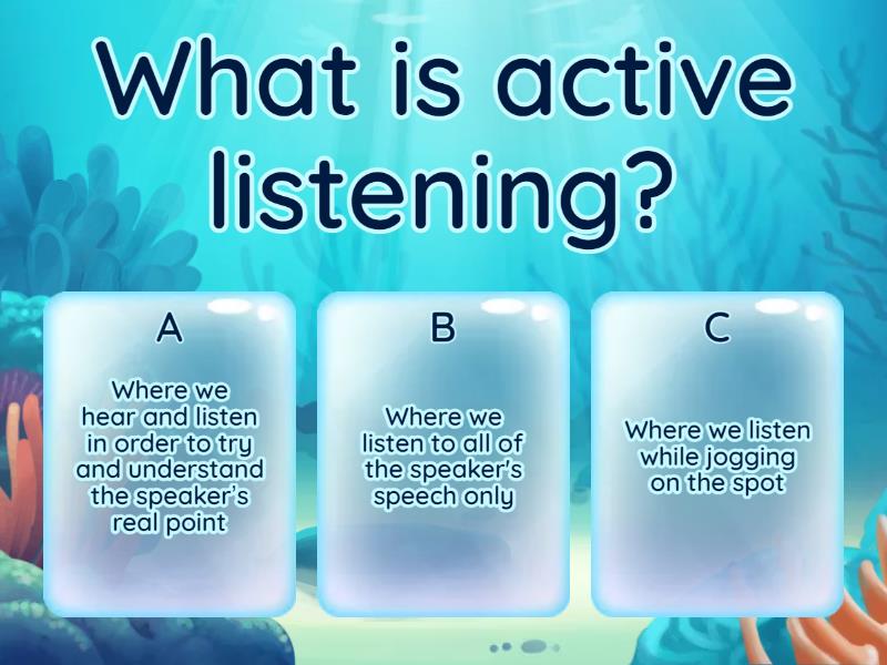 Active Listening Quiz - Cuestionario