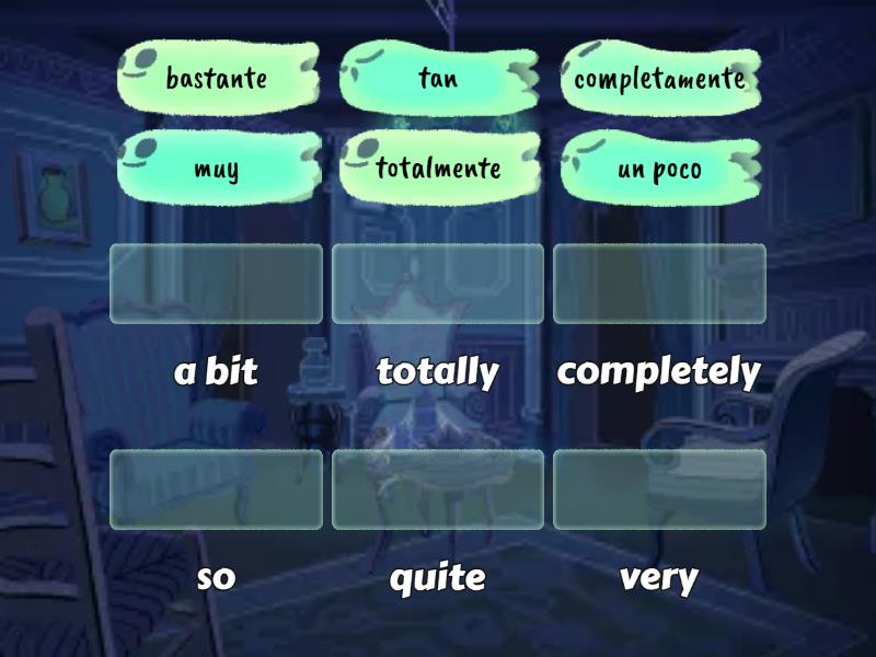 Intensifiers (Spanish yr 7) - Match up