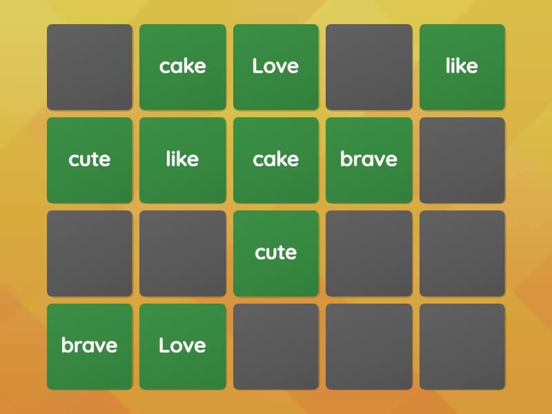 magic e game - Matching pairs