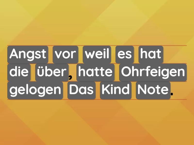 denn x weil x da - Die richtige Reihenfolge