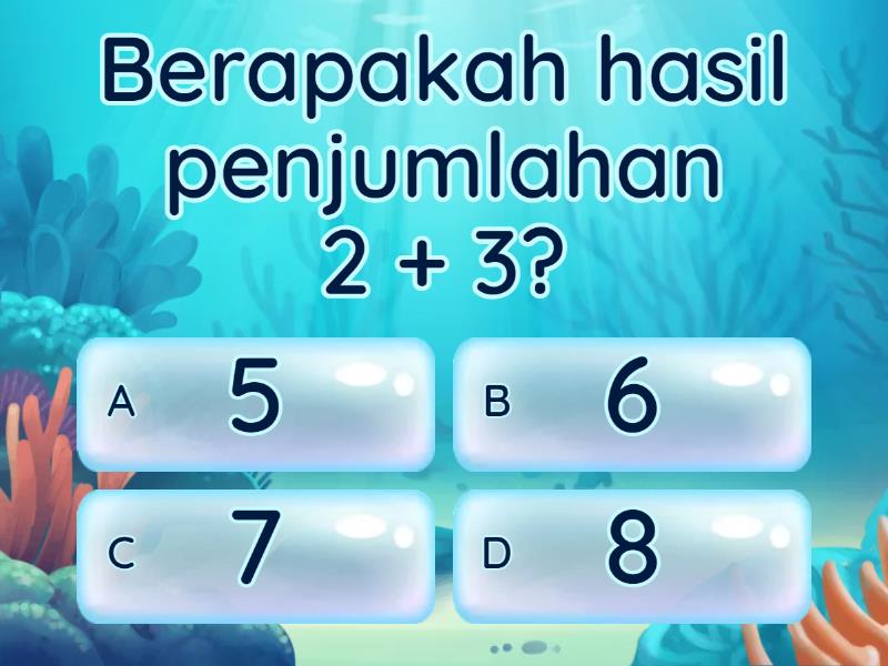 Kuis Matematika Kelas 1 SD - Quiz