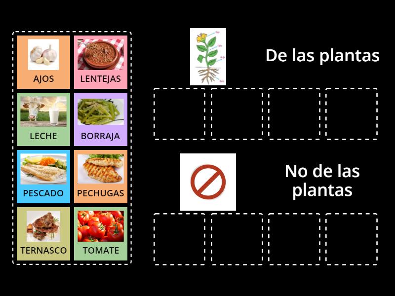 Clasifica alimentos - Group sort