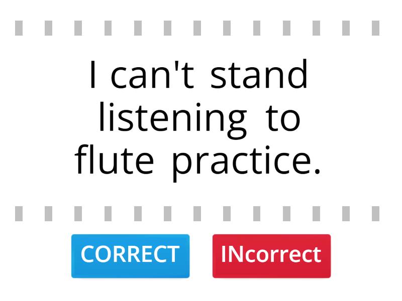 PREFERENCES vs. ROUTINES / habits - True or false