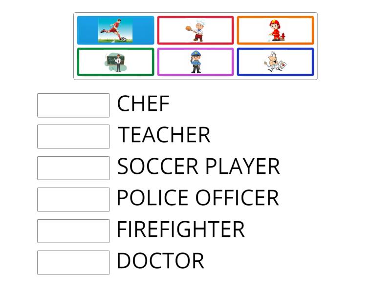 PROFESSIONS - Match up