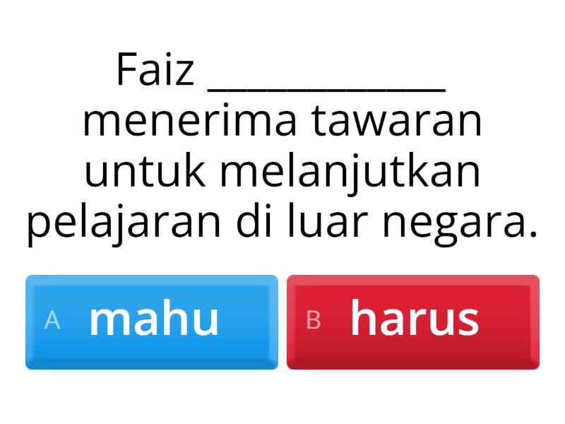 Cekap 5B - Unit 5 Pel 1 (Kata Bantu) - Quiz