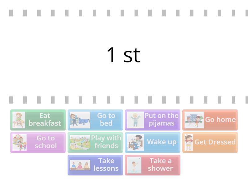 Daily Routine Sequence - Encontre a combinação