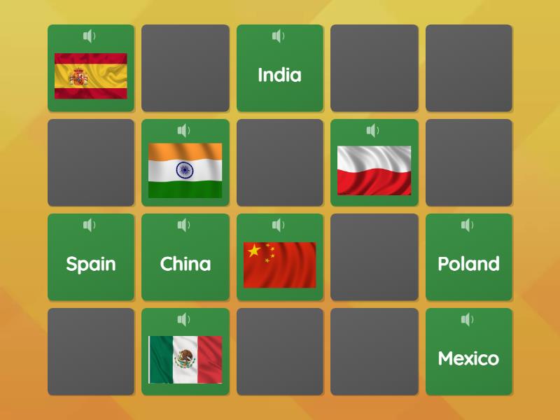 Countries - Matching pairs