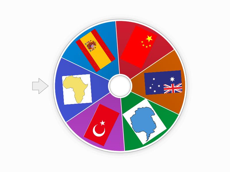 Flags - Spin the wheel