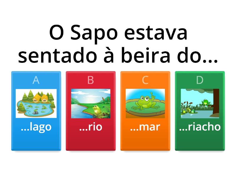 O Sapo Apaixonado - 2.º ano - Quiz