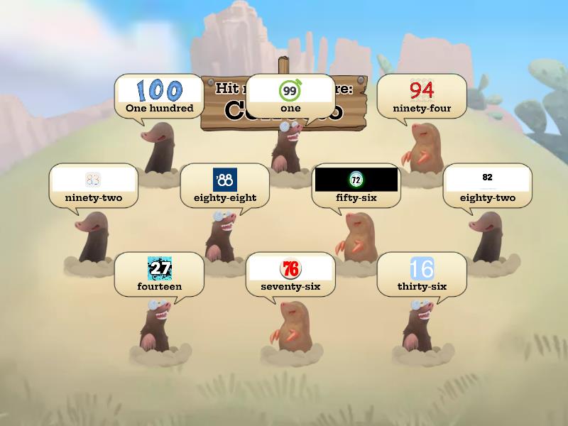 Numbers - Whack-a-mole