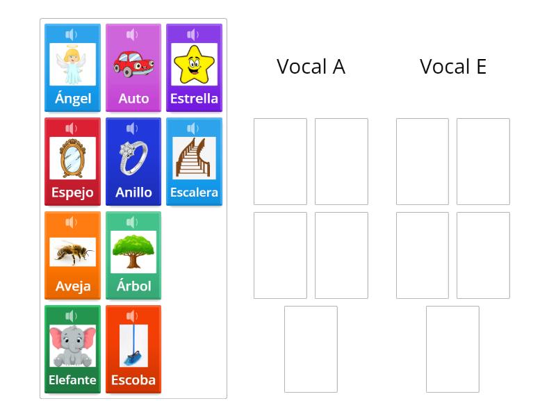 Vocal A y E - Group sort