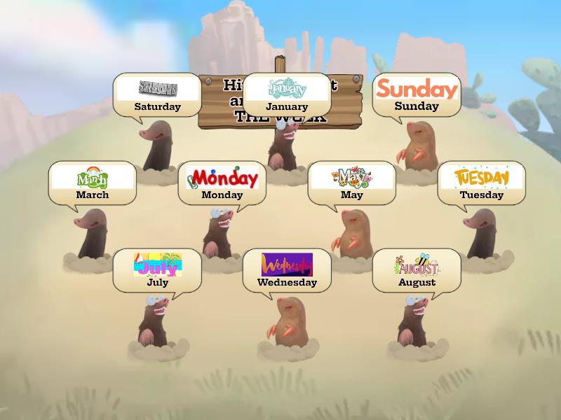 Calendar - Whack-a-mole